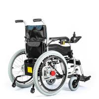 China KSM-502 Foldable Electric Wheelchair 18 inch 130kg Capacity Motorized Power Wheelchair for Adults for sale
