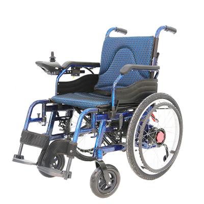 China KSM-502 24V 250W Motor Power Wheelchair Lightweight Foldable Reclining Electric Wheelchair for Disabled 130kg Capacity for sale