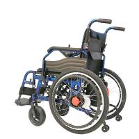 China KSM-502 24V 250W Motor Power Wheelchair Lightweight Foldable Reclining Electric Wheelchair for Disabled 130kg Capacity for sale