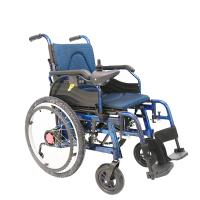 China KSM-502 24V 250W Motor Power Wheelchair Lightweight Foldable Reclining Electric Wheelchair for Disabled for sale