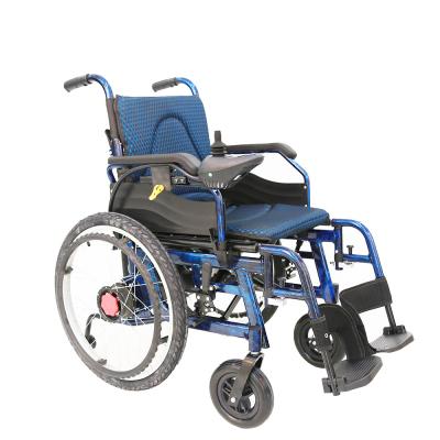 China KSM-502 24V 250W Motor Power Wheelchair Lightweight Foldable Reclining Electric Wheelchair for Disabled for sale