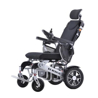 China KSM-606 Folding Lightweight Electric Wheelchair 24V Li-ion Battery 150kg Capacity for sale