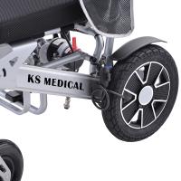 China KSM-606 Folding Lightweight Electric Wheelchair 24V 12Ah Li-ion Battery 150kg Capacity for sale