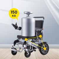 China KSM-606AF Automatic Fold Electric Wheelchair 24V 12Ah Li-ion Battery 150kg Capacity for sale