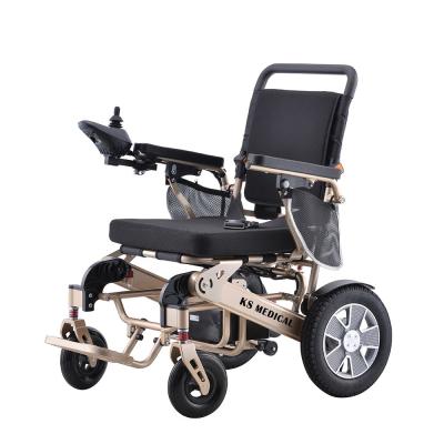 China KSM-606 Lightweight Foldable Electric Wheelchair 24V 12Ah Li-ion Battery 150kg Capacity for sale