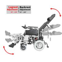 China KSM-508 Motorized High Back Electric Wheelchair 90-160 Degree Reclining Foldable Power Wheelchair 120kg Load for sale