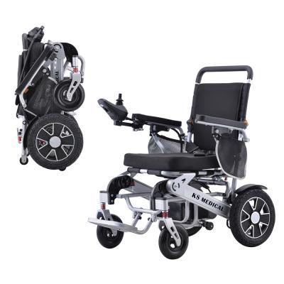 China Lightweight Foldable Electric Wheelchair KSM-606 24V 250W Motor for Adults 150kg Capacity for sale
