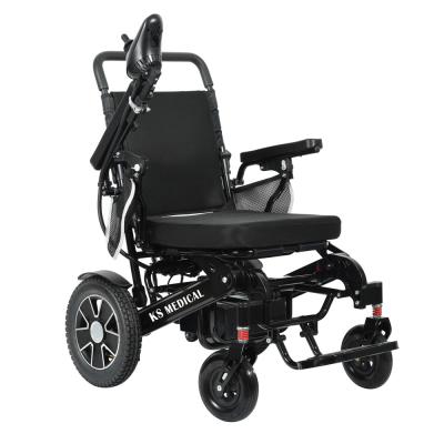 China Reclining Foldable Power Wheelchair Electric Motorized for Adults 150kg Capacity 24V Li-ion Battery for sale