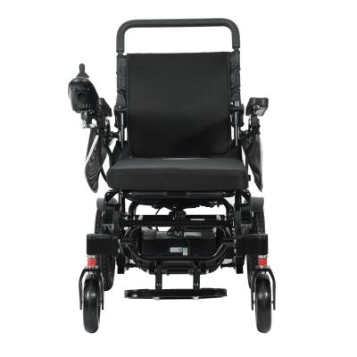 China Aluminum Alloy Foldable Electric Wheelchair 28.5kg Lightweight 15-25km Range for Elderly Disabled for sale