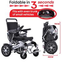 China Motorized Fold Up Power Wheelchair for Seniors Electric Dual Motor 250W 24V for sale
