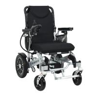 China Motorized Electric Foldable Wheelchair for Seniors Dual Motor 150kg Capacity 24V Li-ion Battery for sale