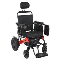 China Portable Foldable Electric Wheelchair KSM-601S 250W Dual Motor 24V Li-ion Battery Airline Approved for sale
