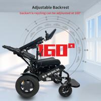 China Portable Foldable Electric Wheelchair KSM-601S 250W Dual Motor 24V Li-ion Battery Airline Approved for sale