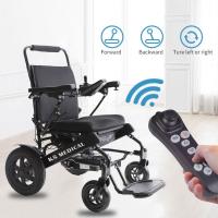China Portable Foldable Electric Wheelchair KSM-601S 250W Dual Motor 24V Li-ion Battery Airline Approved for sale