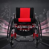 China KSM-220 Folding Sport Wheelchair Ultralight Manual Transport 19kg 430mm Seat Height for sale