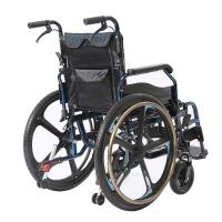China KSM-201Plus Manual Folding Wheelchair Portable With Parking Function for sale