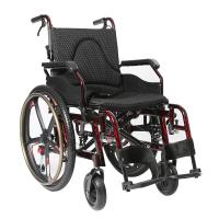 China Aluminium Alloy Manual Foldable Wheelchair 120kg Capacity 16.8kg Lightweight for Elderly Disabled for sale