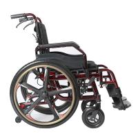 China KSM-201Plus Detachable Foldable Lightweight Manual Wheelchair 120kg Capacity Aluminum Alloy with Parking Brake for sale