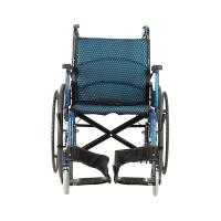 China KSM-201 Lightweight Aluminum Alloy Manual Folding Wheelchair 130kg Capacity 22 inch Wheel for sale
