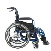 China KSM-201 Manual Foldable Wheelchair Aluminum Lightweight 130kg Capacity 22 Inch Wheel for sale