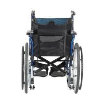 China KSM-201 Manual Foldable Wheelchair Aluminum Lightweight 130kg Capacity 22 Inch Wheel for sale