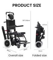 China Electric Powered Stair Climbing Wheelchair for Disabled Elderly 150kg Load 24V Lithium Battery for sale