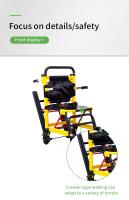 China Electric Power Stair Climbing Wheelchair 29 kg Portable Folding Track Floor Climbing Wheel Chair for sale