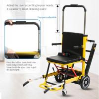 China Electric Power Stair Climbing Wheelchair 29 kg Portable Folding Track Floor Climbing Wheel Chair for sale