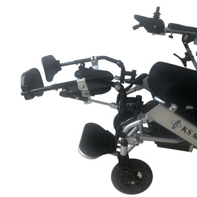 China Multi-angle Adjustable Wheelchair Legrest Footrest 90-180 Degree Steel 4.5 kg for sale