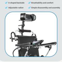 China Adjustable Wheelchair Headrest KSH-01 360-520mm Width 400-540mm Height for Electric Wheelchair for sale