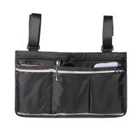 China KSMED Wheelchair Armrest Side Bag 31x18cm Multifunctional Storage Pouch for Walkers Scooters for sale
