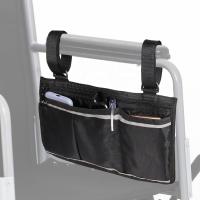 China KSMED Wheelchair Armrest Side Bag 31x18cm Multifunctional Storage Pouch for Walkers Scooters for sale