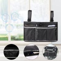China KSB-01 Wheelchair Side Bag Multifunctional Armrest Pouch 31x18cm Polyester Storage Organizer for Scooter Walker for sale