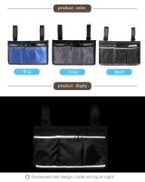 China KSB-01 Wheelchair Side Bag Multifunctional Armrest Pouch 31x18cm Polyester Storage Organizer for Scooter Walker for sale