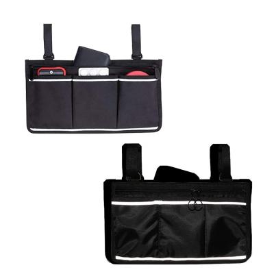 China KSB-01 Wheelchair Armrest Bag 31x18cm Polyester Storage Pouch for Scooter Walker for sale