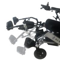 China KSP-22 Wheelchair Legrest Footrest Adjustable 90-180 Degree Steel Plastic Spare Part for Electric Wheelchair for sale