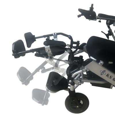China KSP-22 Wheelchair Legrest Footrest Adjustable 90-180 Degree Steel Plastic Spare Part for Electric Wheelchair for sale