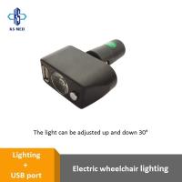 China Electric Wheelchair Lights with USB Charging Port KSL-01 75mm Portable Accessory for sale
