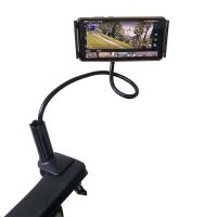China KSP-5 Desktop Portable Plastic Folding Cell Phone Stand Holder for Wheelchair Tablet Smartphone Black for sale
