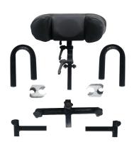 China KSMED Adjustable Wheelchair Headrest 360-520mm Width 3-Joint Angle Support for Disabled for sale
