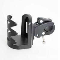 China Wheelchair Bottle Holder 360 Rotation Bicycle Cup Holder for Bikes Prams Wheelchair Black for sale