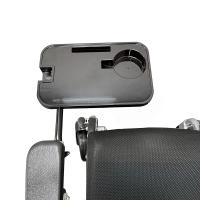 China Portable Lightweight Wheelchair Dining Table 245mm x 150mm Telescoping Adjustable 5cm for sale