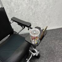 China Portable Lightweight Wheelchair Dining Table 245mm x 150mm Telescoping Adjustable 5cm for sale