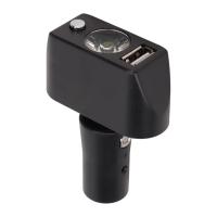 China LED Wheelchair Light with USB Port 3 Pin XLR Head 75mm 40g Adjustable Angle for sale