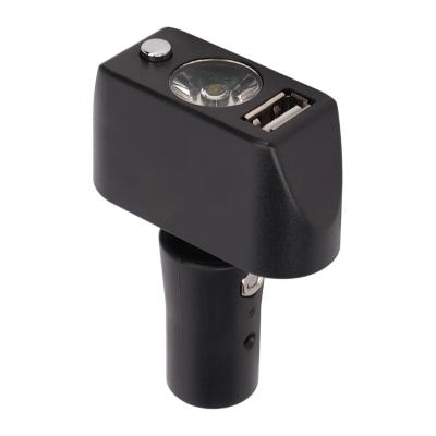 China LED Wheelchair Light with USB Port 3 Pin XLR Head 75mm 40g Adjustable Angle for sale