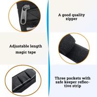 China Wheelchair Armrest Side Bag 32.5x18cm Polyester Storage Organizer for Wheelchair Walker Golf Cart for sale