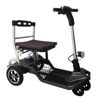 China KSM-907 Foldable 3 Wheel Electric Mobility Scooter 19kg Lightweight Adult Wheelchair for Elderly 6km/h 15km Range for sale