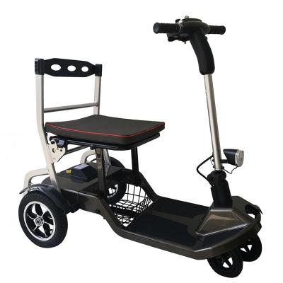 China KSM-907 Foldable 3 Wheel Electric Mobility Scooter 19kg Lightweight Adult Wheelchair for Elderly 6km/h 15km Range for sale