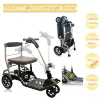 China KSM-907 Lightweight 19kg Foldable Electric Mobility Scooter 6km/h 180W Brushless Motor 3 Wheel for sale