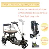 China KSM-907 Lightweight 19kg 3-Wheel Folding Electric Mobility Scooter for Elderly with 180W Brushless Motor for sale